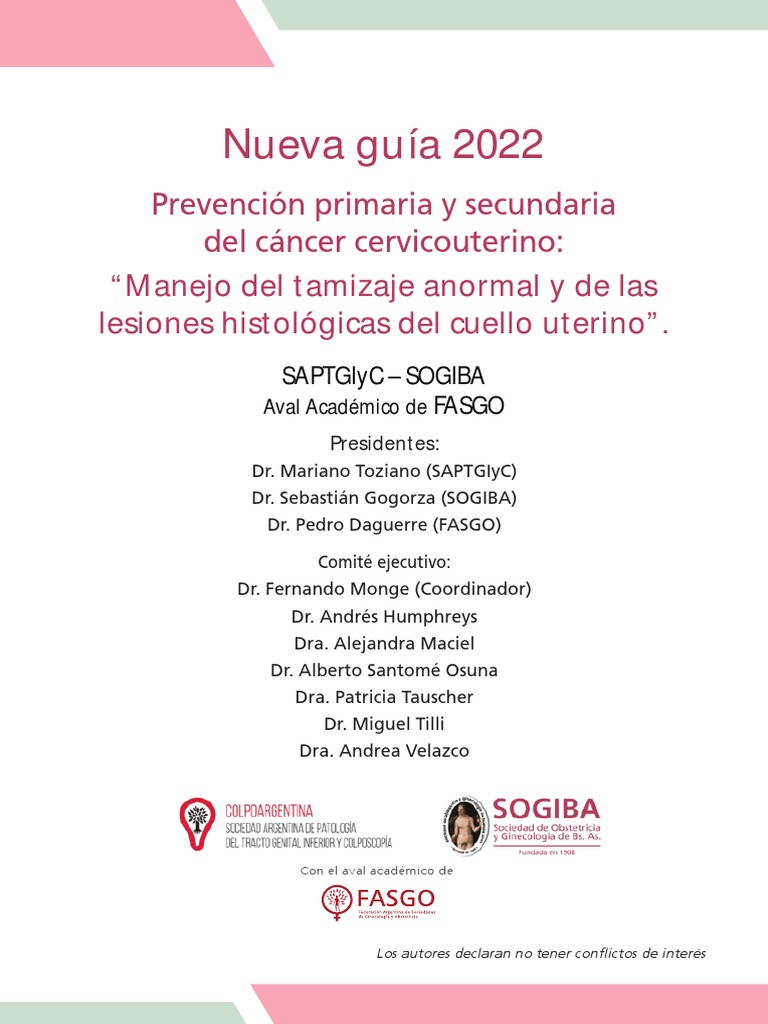 Nueva Guia 2022 Final Saptgiyc Sogiba Fasgo | PDF | Medicina CLINICA ...