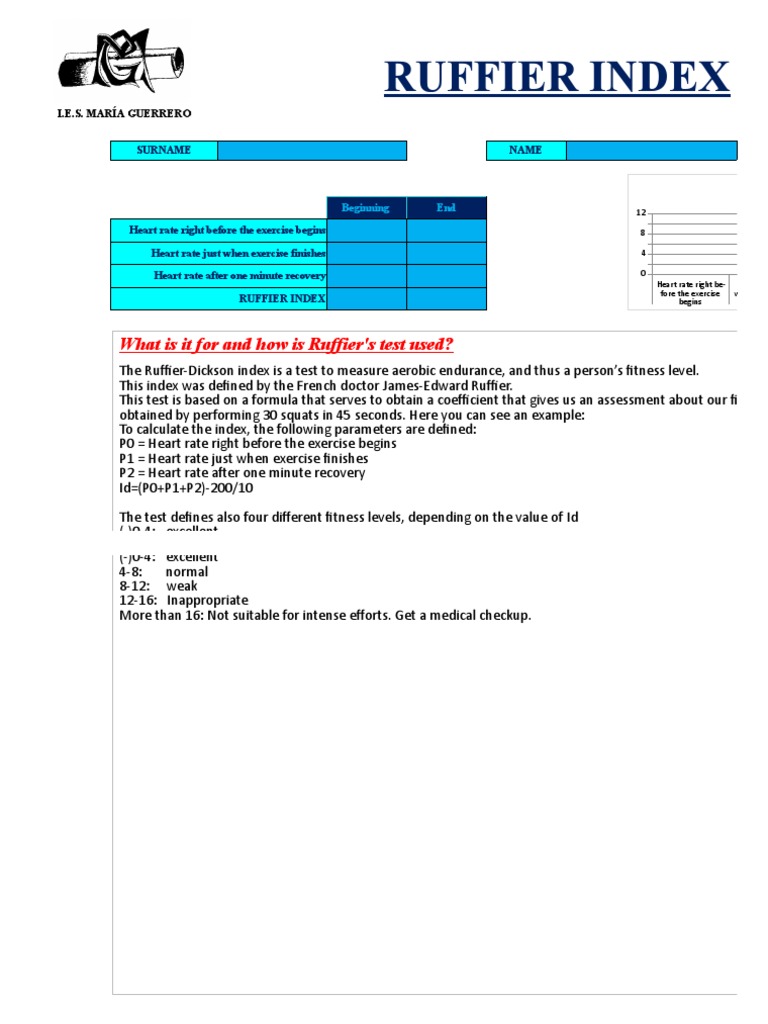 Test Ruffier English | PDF | Heart Rate
