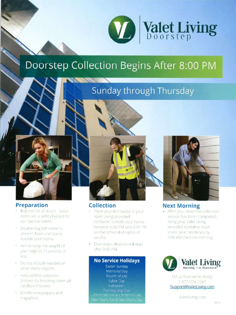Valet Trash Flyer | PDF