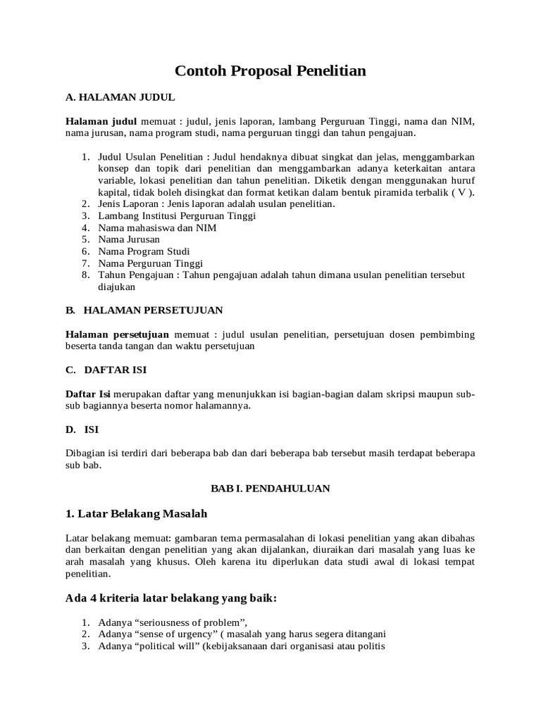 Panduan Lengkap Proposal Penelitian | PDF