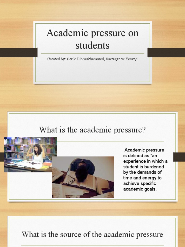 Understanding Academic Pressure on Students | PDF