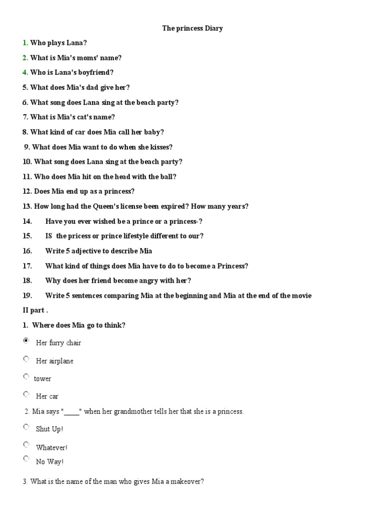 The Princess Diary 2 | PDF