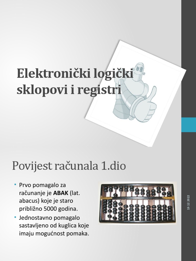 Elektronicki Logicki Sklopovi I Registri | PDF