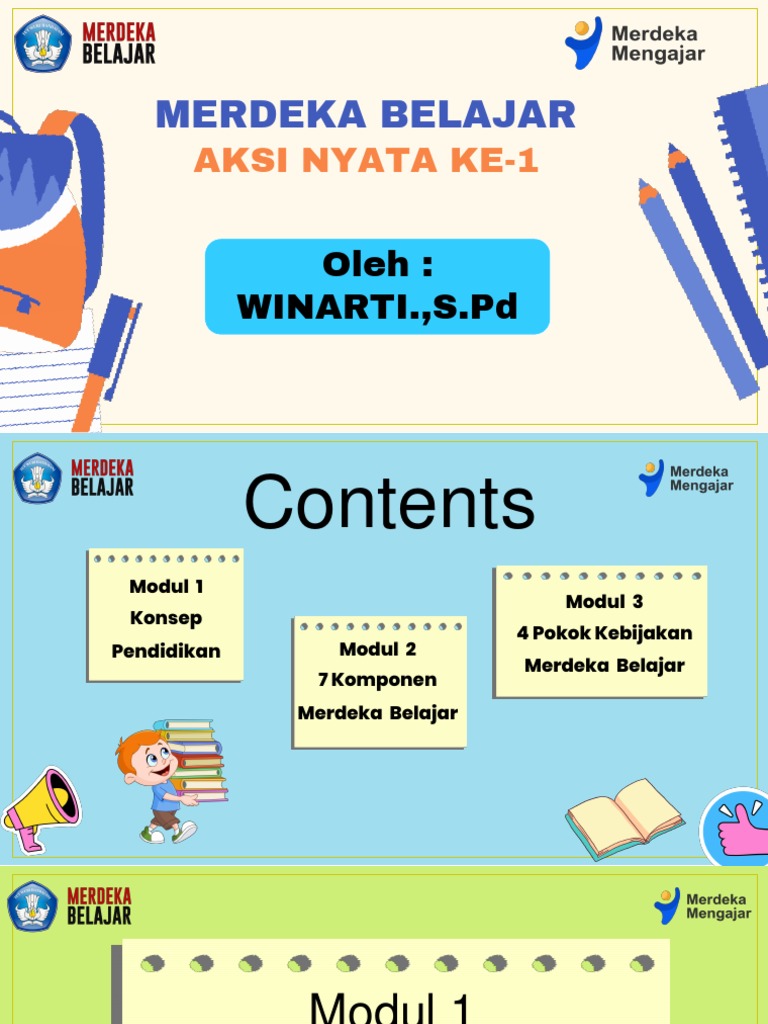 Kebijakan dan Komponen Merdeka Belajar | PDF | Karier & Perkembangan