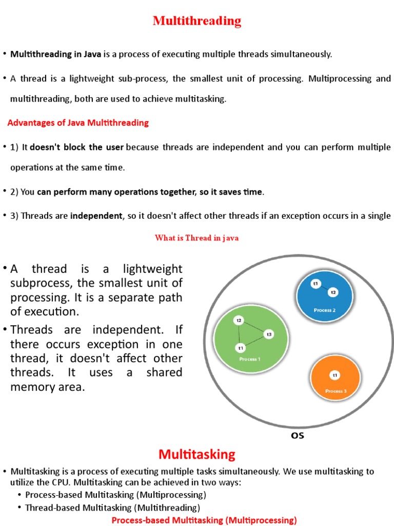 Multi Threading | Download Free PDF | Process (Computing) | Thread (Computing)