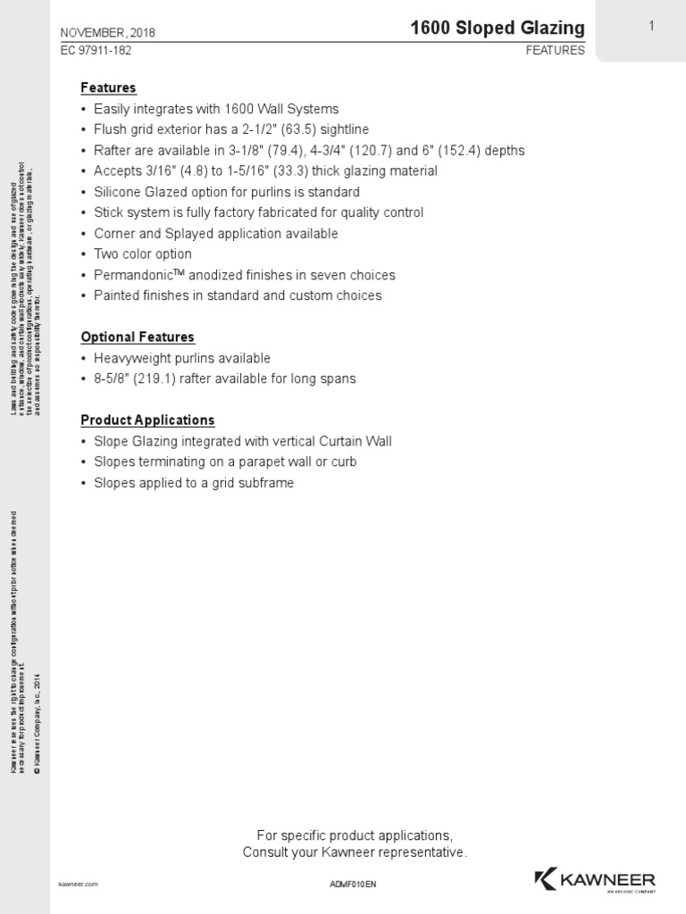 1600 Sloped Glazing | PDF | Window | Architectural Design