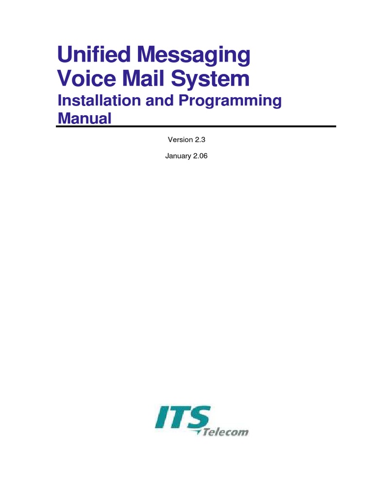 VME Pro v2 ITS | Download Free PDF | Voicemail | Information And Communications Technology