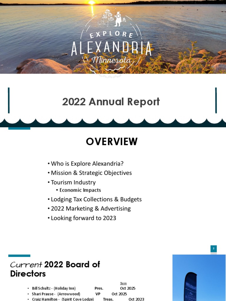 Explore Alexandria Annual Report | PDF | Advertising | Taxes