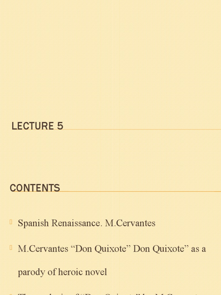 Don Quixote and the Birth of the Modern Novel | PDF | Don Quixote ...