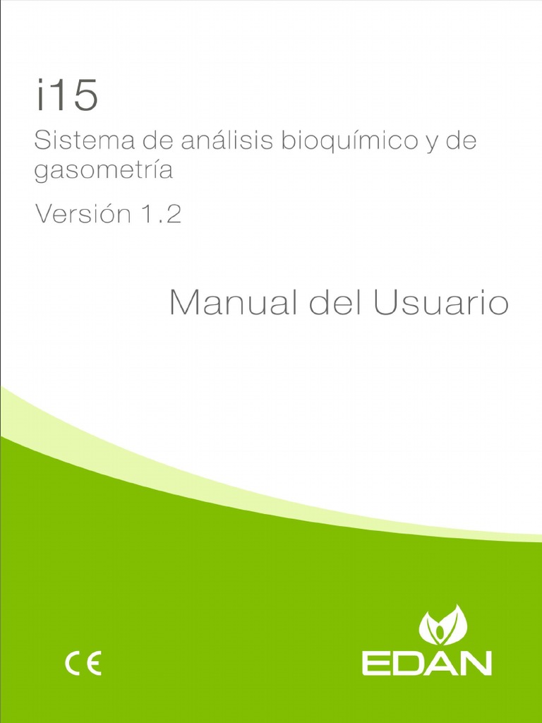 EDAN I15 Manual de Uso | PDF | Hemoglobina | Oxígeno