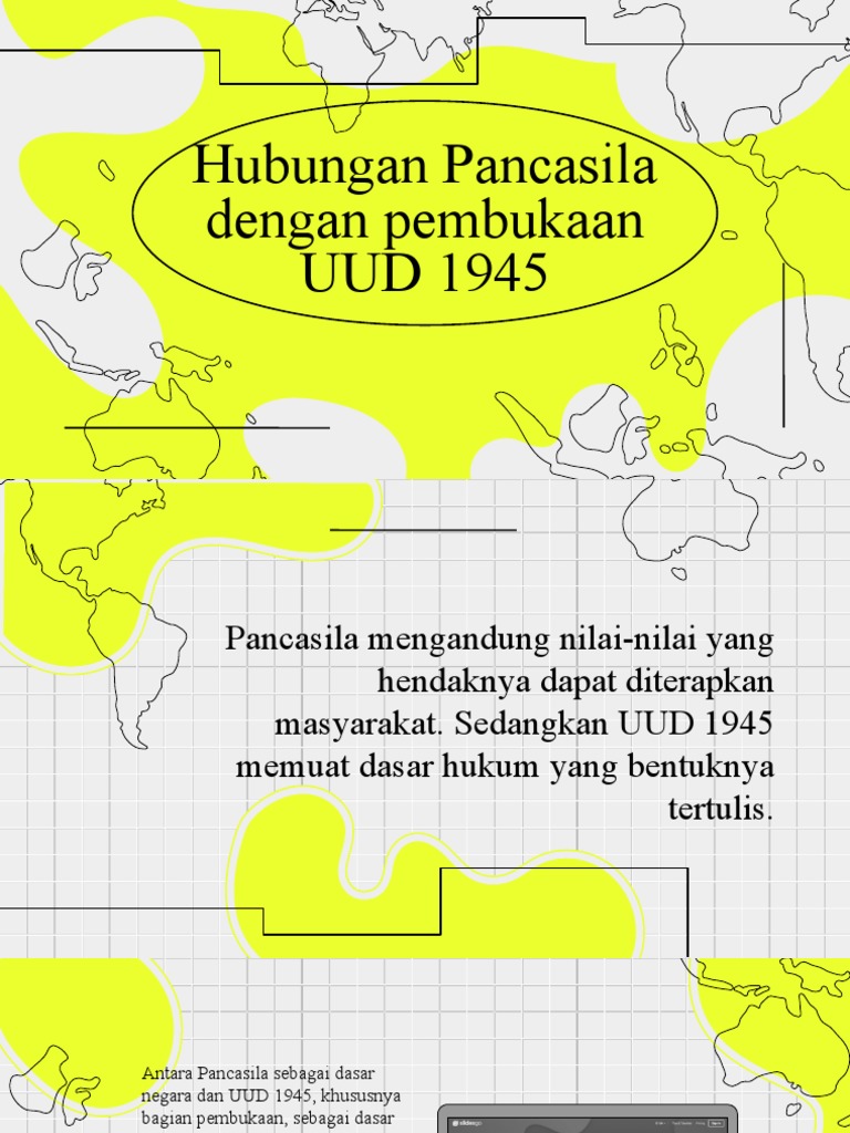 Hubungan Pancasila Dengan Pembukaan UUD 1945 | PDF