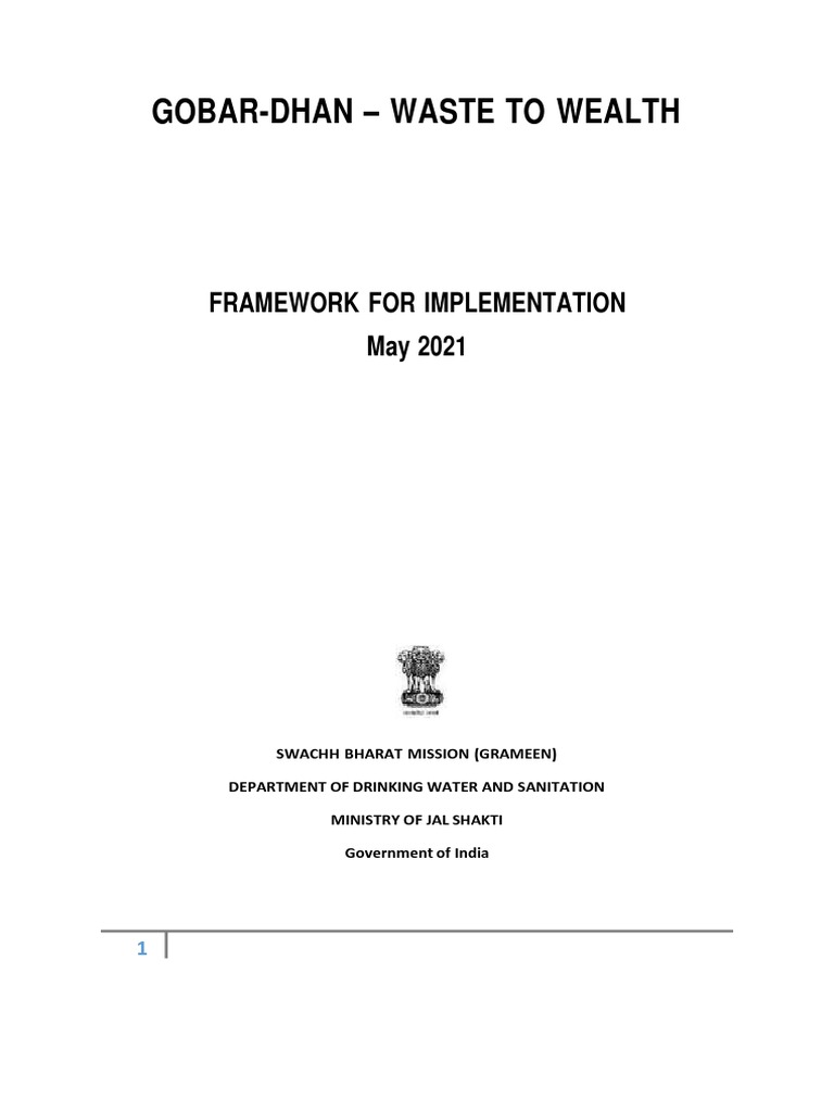Gobardhan Framework | PDF | Biogas | Economies