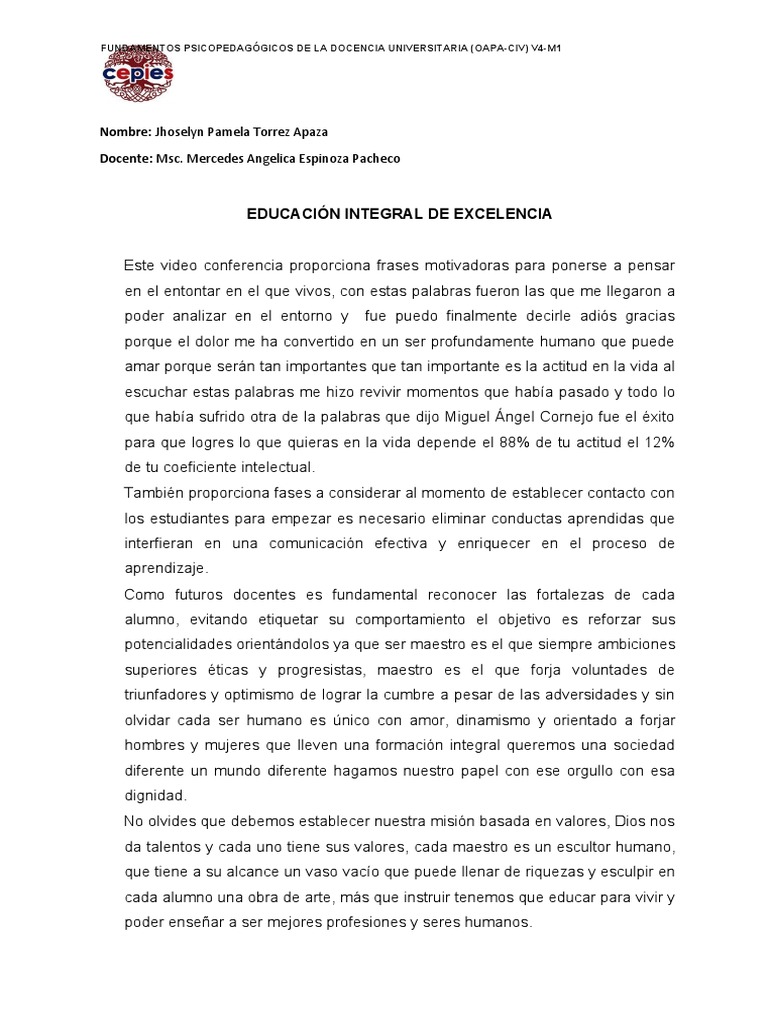 Conferencia MIGUEL ANGEL CORNEJO | PDF Conferencia MIGUEL ANGEL CORNEJO | PDF