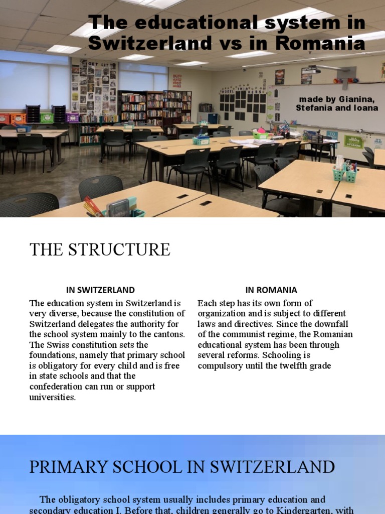The Educational System in Switzerland Vs in Romania | PDF | Schools ...