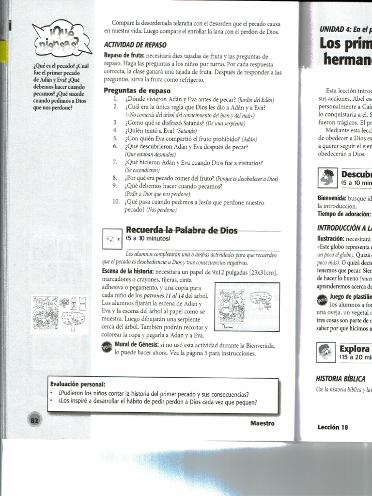 El Primer Pecado (Clase) | PDF