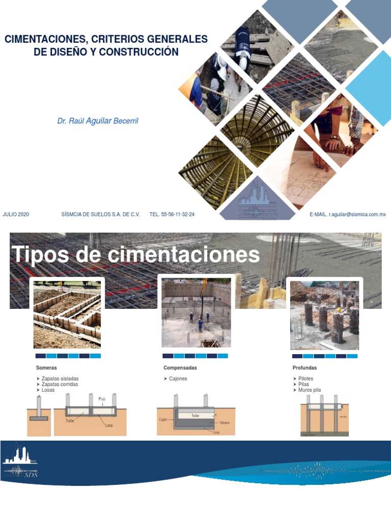 Diseno y Construccion de Cimentaciones Consideraciones Generales | PDF | Fundación (Ingeniería ...