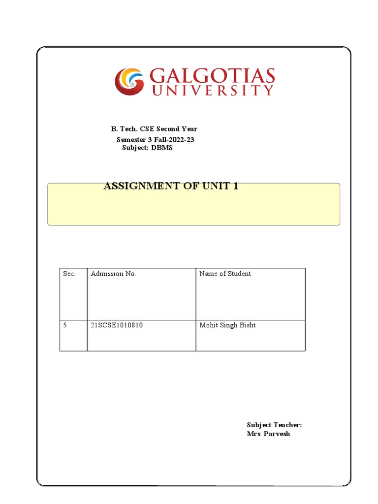 DBMS Assignment Questions | PDF | Databases | Database Transaction