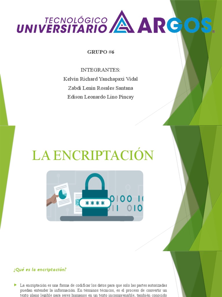 La Encriptación | PDF | Cifrado | Criptografía de clave pública