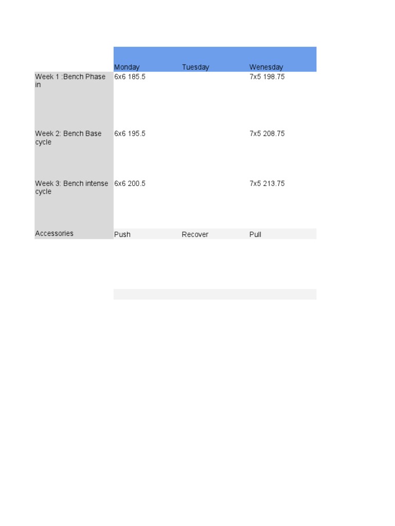 Smolov JR Bench | PDF