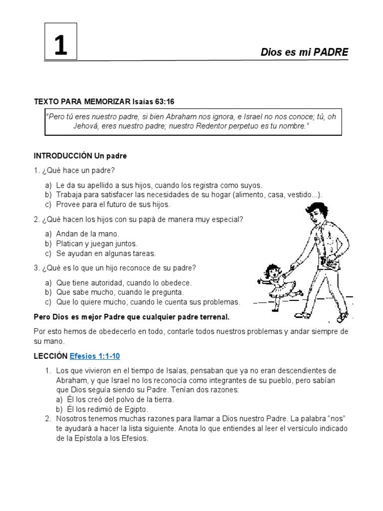 Dios Es Mi PADRE | PDF | Cristo (título) | Amor