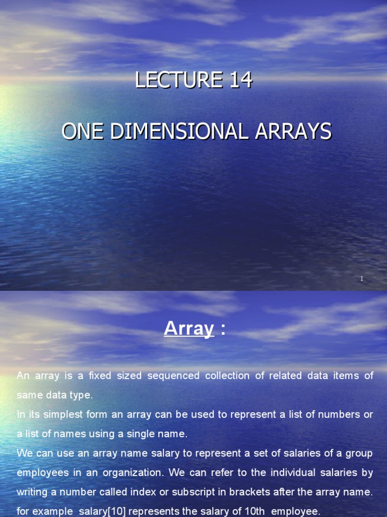 Unit Ii Pdf Array Data Structure String Computer Science 9359