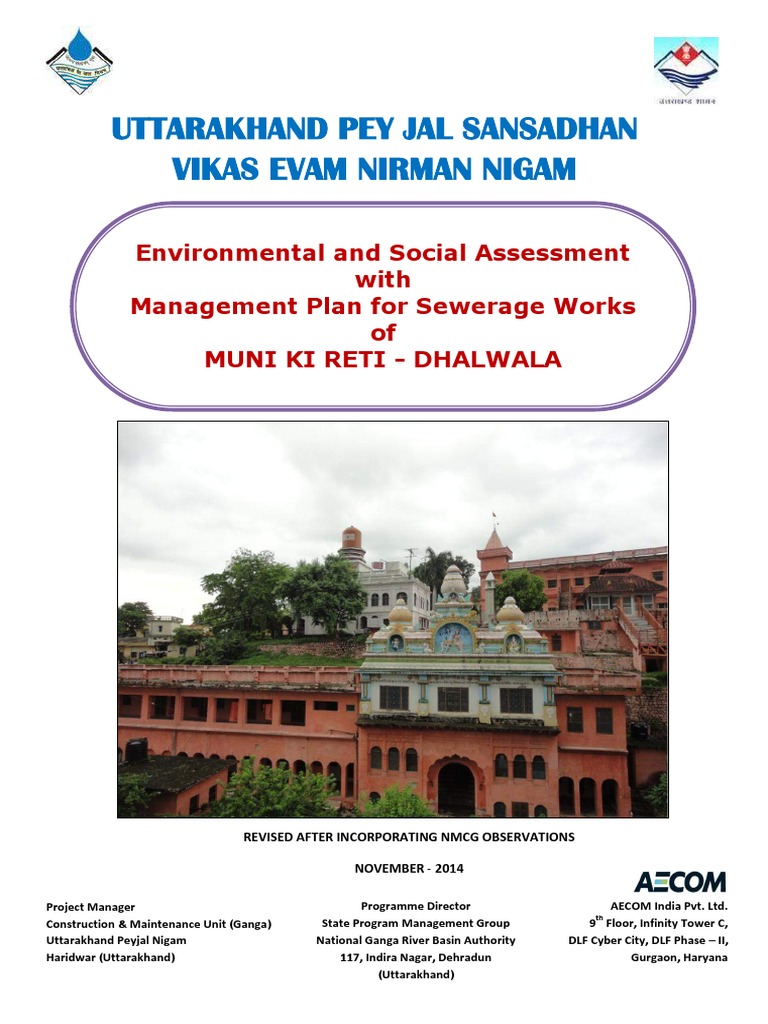 4 Final ESAMP Muni Ki Reti Dhalwala | PDF | Sewage Treatment | Septic Tank