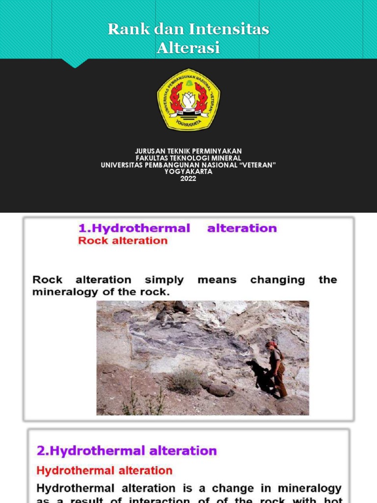14 Kuliah Rank Dan Intensitas Alterasi 2022new | PDF