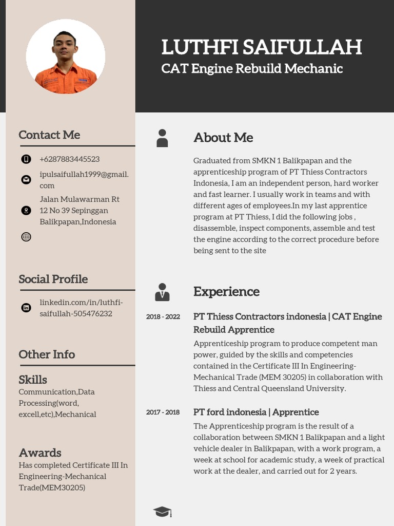 Resume - Luthfi Saifullah - 1654034841 | PDF | Apprenticeship | Learning