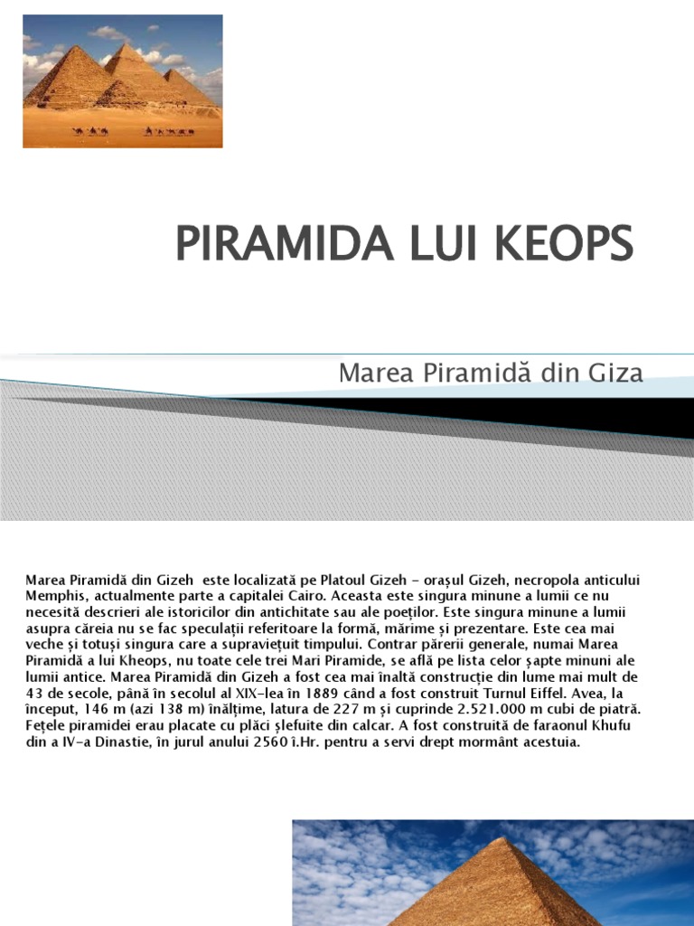 Piramida Lui Keops | PDF