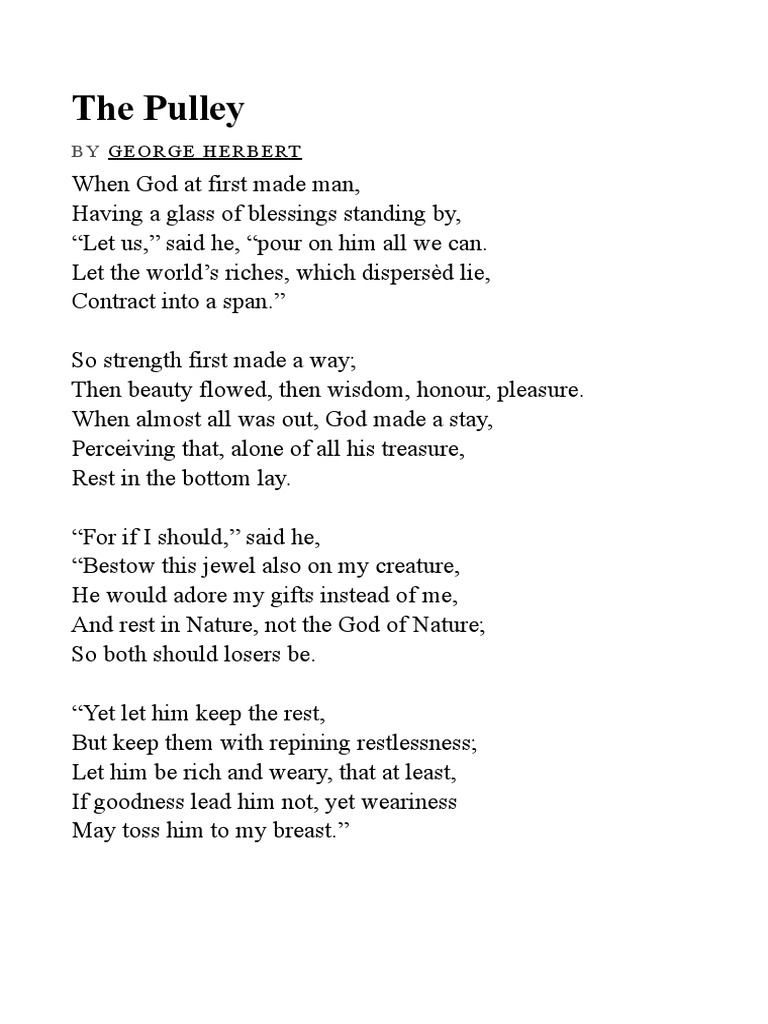 07 The Pulley | PDF | Philosophy | Religion & Spirituality