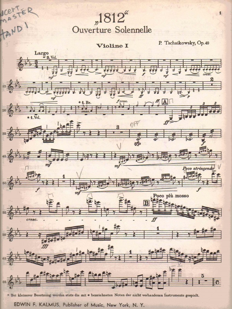 1812 Overture - Violino | PDF