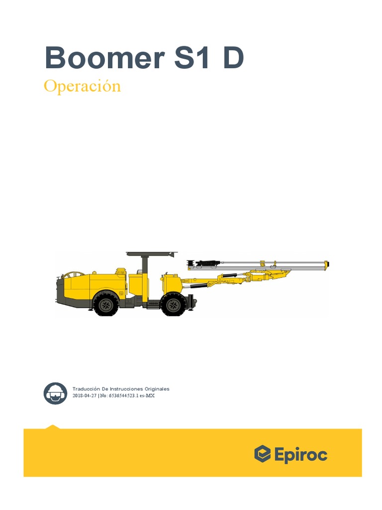 04 Manual de Operacion Del Jumbo S1D | PDF | Perforación | Bienes manufacturados