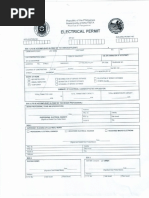 Electrical Permit Application Form | PDF