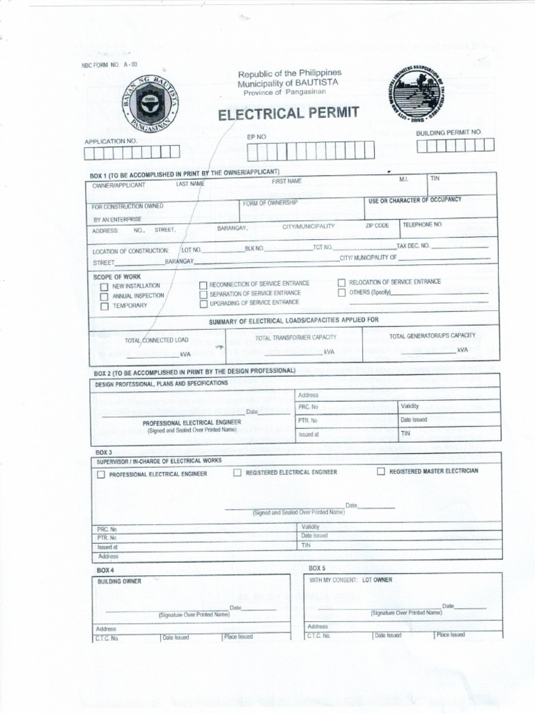 Electrical Permit | PDF