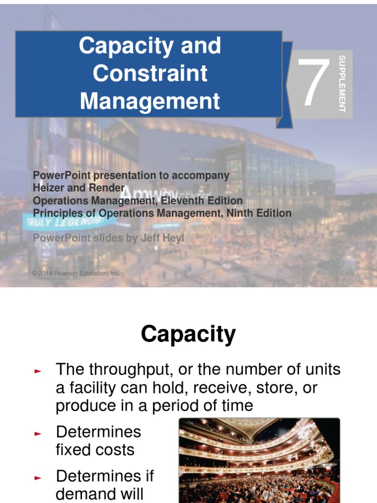 Capacity | PDF | Market (Economics) | Marketing