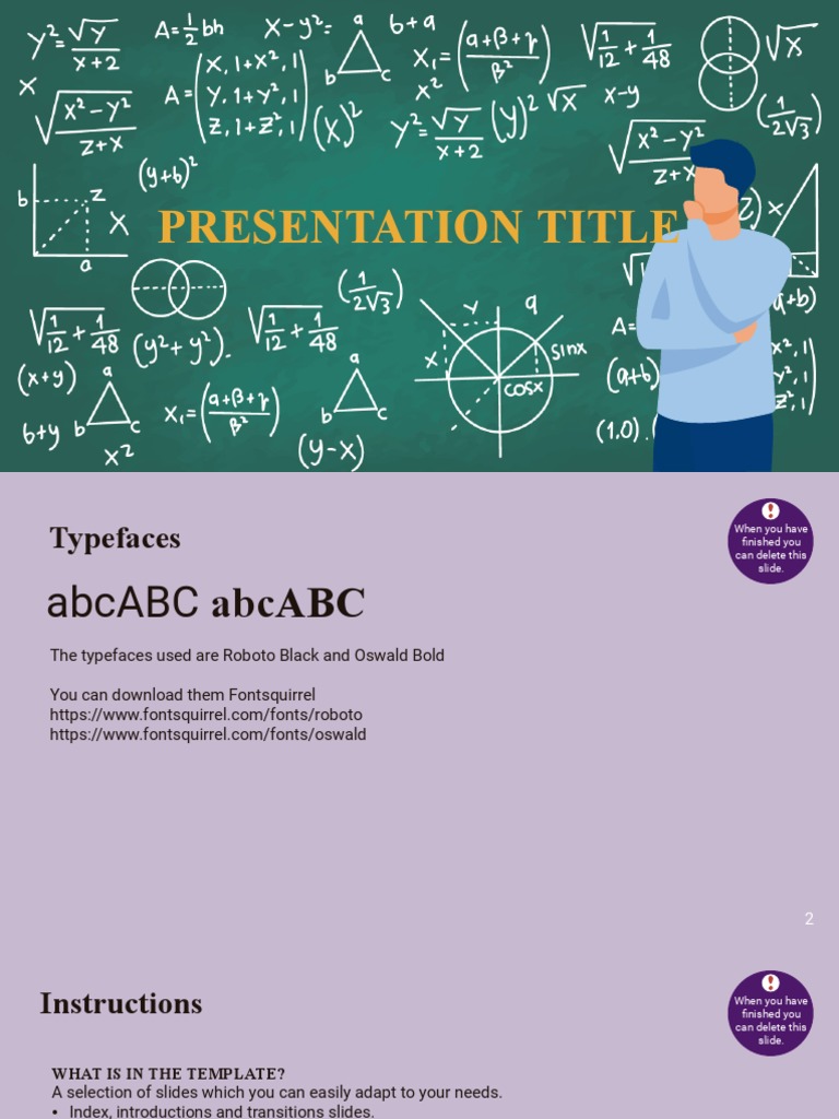 Mathematics - SlidesforEducation | PDF | Infographics