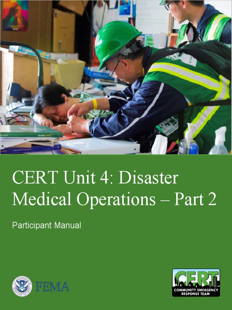 CERT+Basic Unit+4+Participant+Manual English | PDF | Hand Washing ...