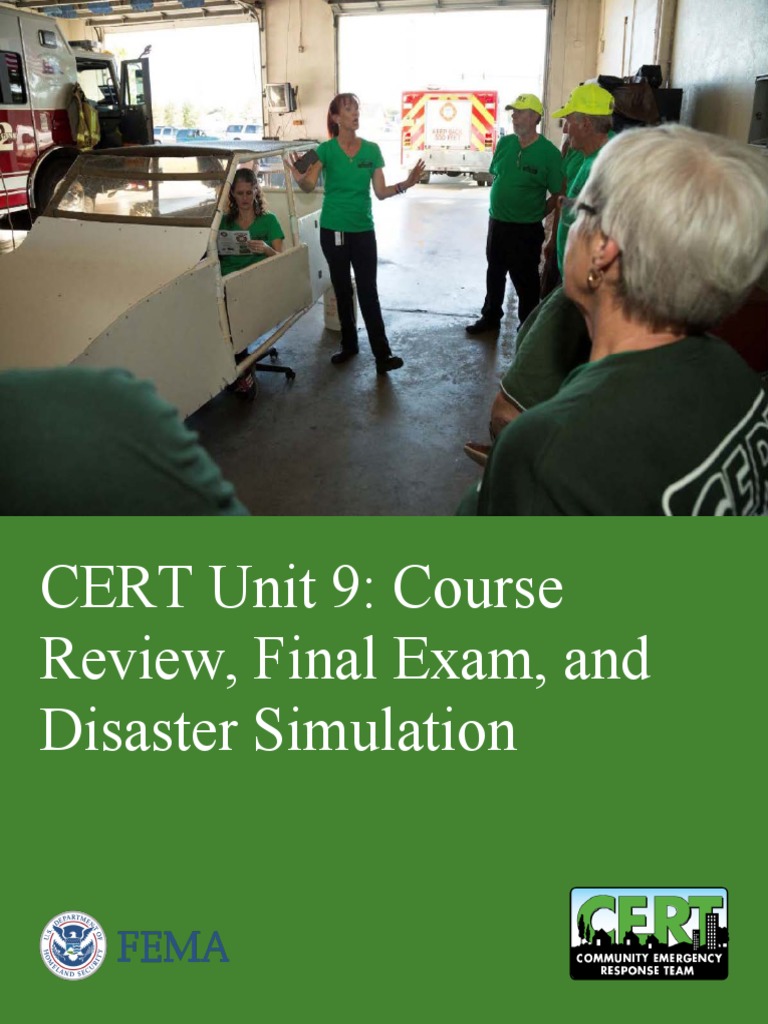 CERT Unit 9 Review and Exam Guide | PDF | Emergency Management | Firefighting