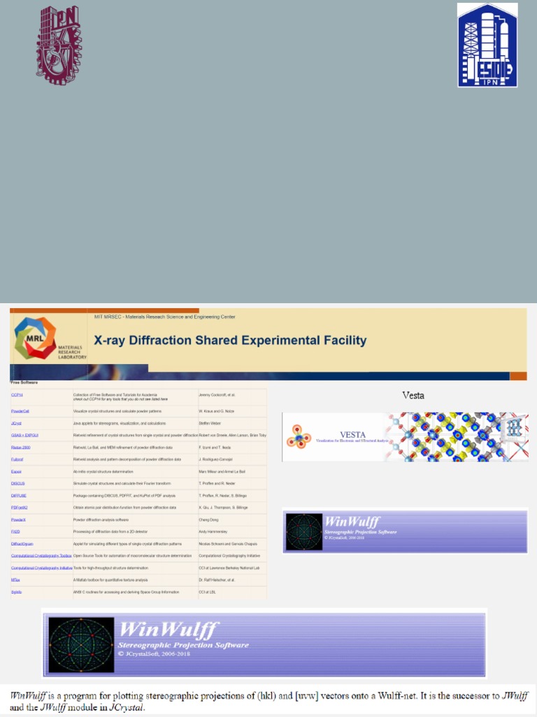 X Ray Difraction Programs Presentation | PDF | Computers
