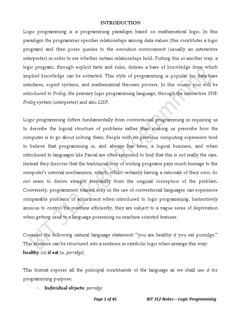 Logic Student S Copy1 | Download Free PDF | Logic | Computer Programming