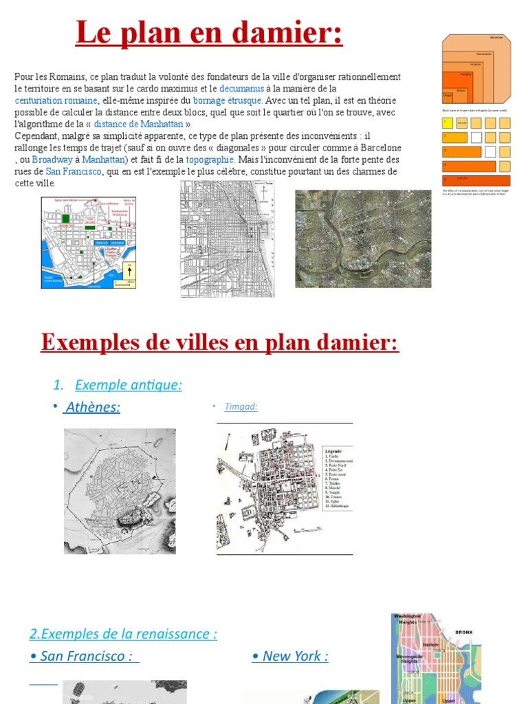 Le Plan en Damier | PDF