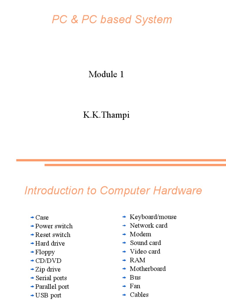 PC & PC Based System | PDF | Personal Computers | Classes Of Computers