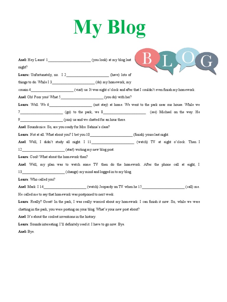 past continuous vs past simple_reading_text | PDF
