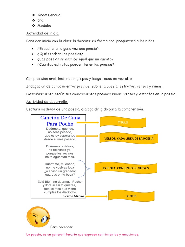 Actividades Poesía | PDF | Poesía | Rima