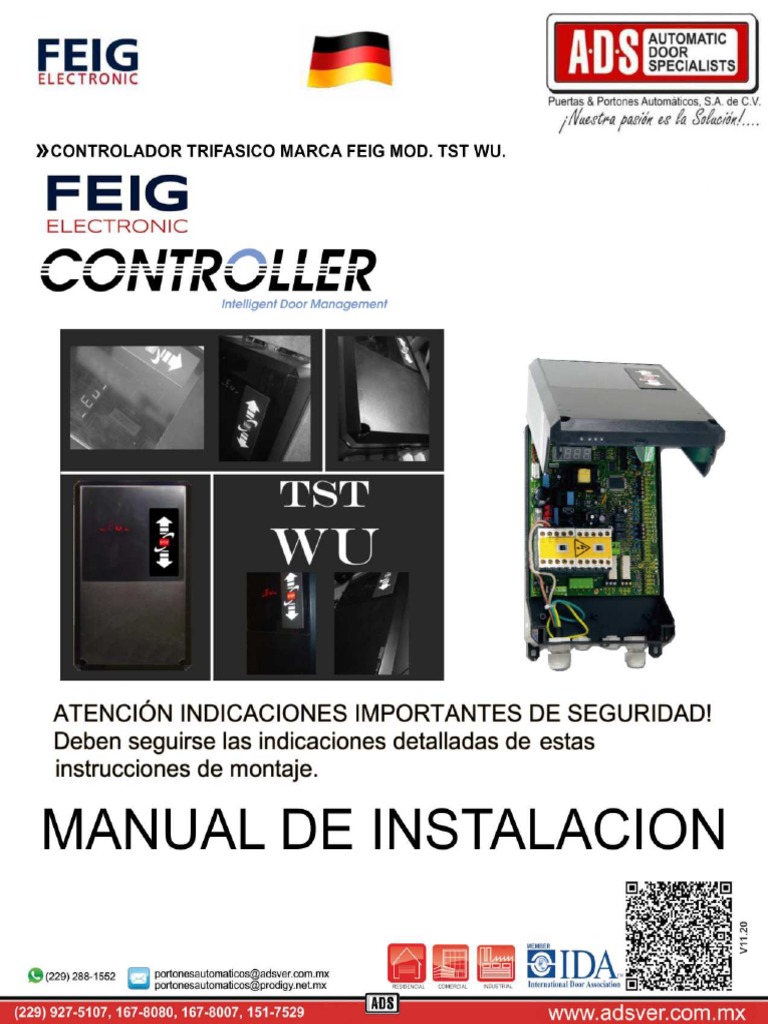 Controlador Trifasico Marca Feig Mod. TST Wu | PDF