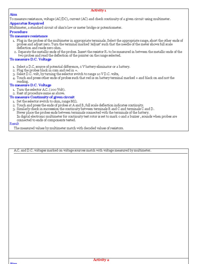 GR 12 Practical Activity Term 1 202223 | PDF | Series And Parallel Circuits | Voltage