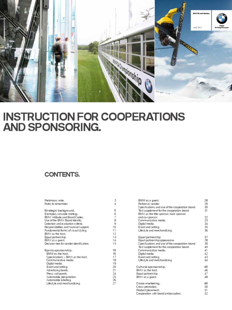 BMW Sponsorship and Brand Identity Guide | PDF | Brand | Target Audience