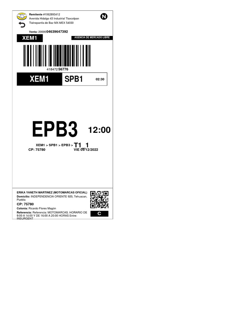Shipment Labels 221207130004 | PDF