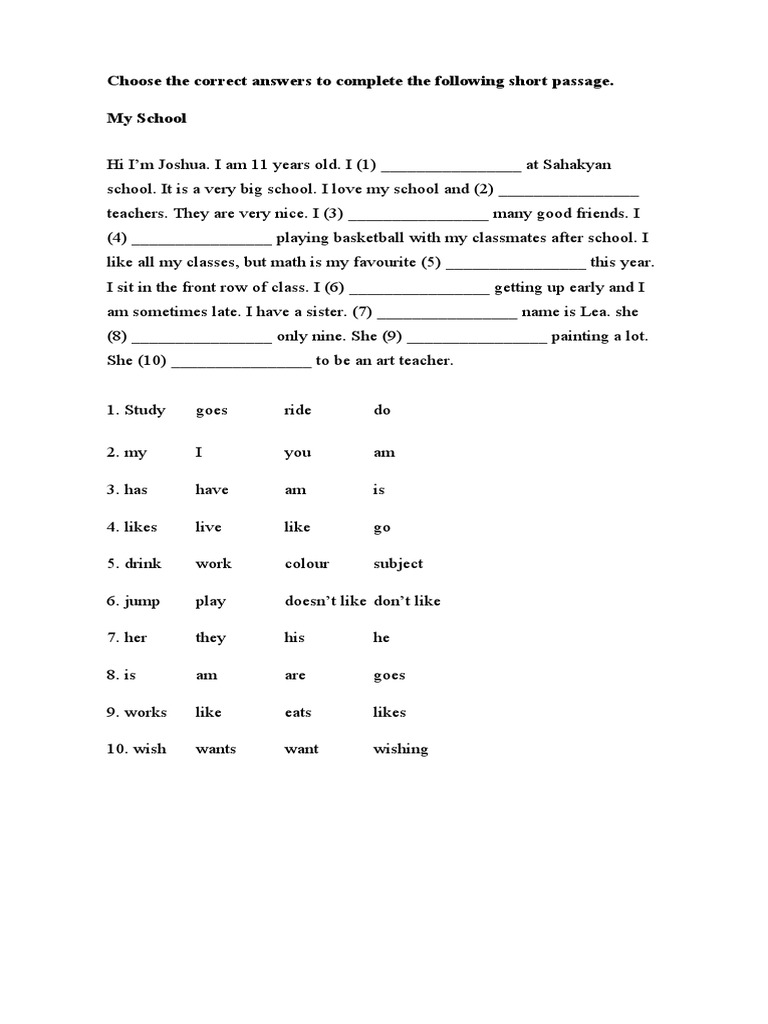 Class 2 - Reading Comprehension | PDF