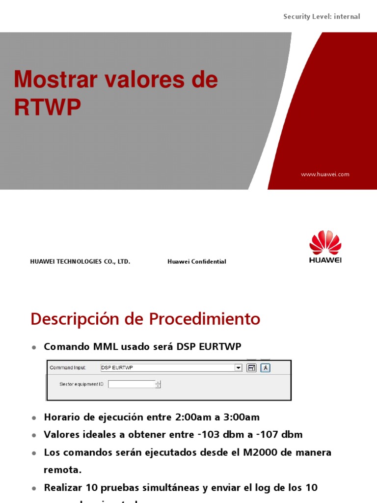 Mostrar Valores de RTWP | PDF | Tecnología